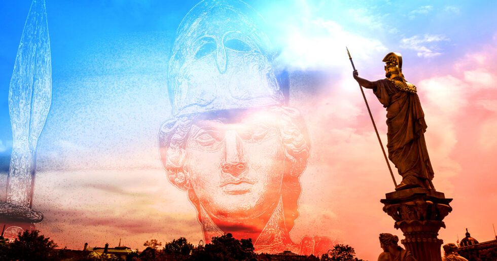 The birth Athena, the goddess of war and justice - Find Your Quest